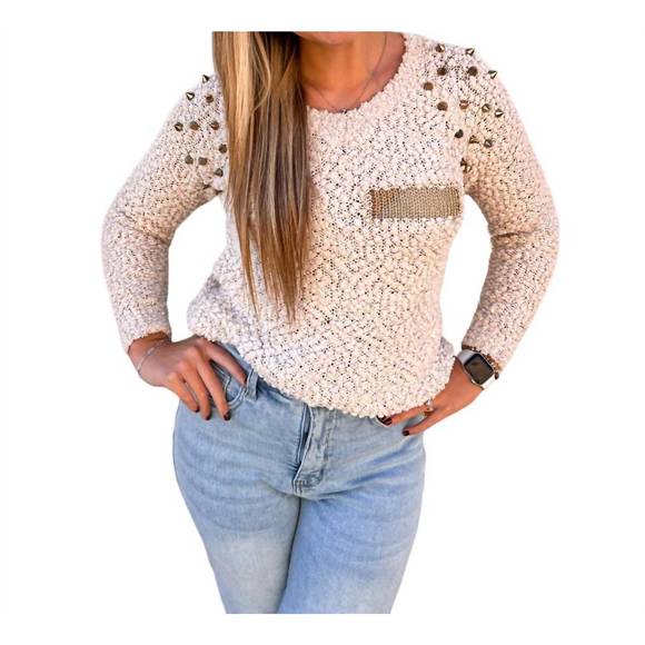 VOCAL APPAREL | Sweaters | New Vocal Apparel Laylin Sweater With Gold ...